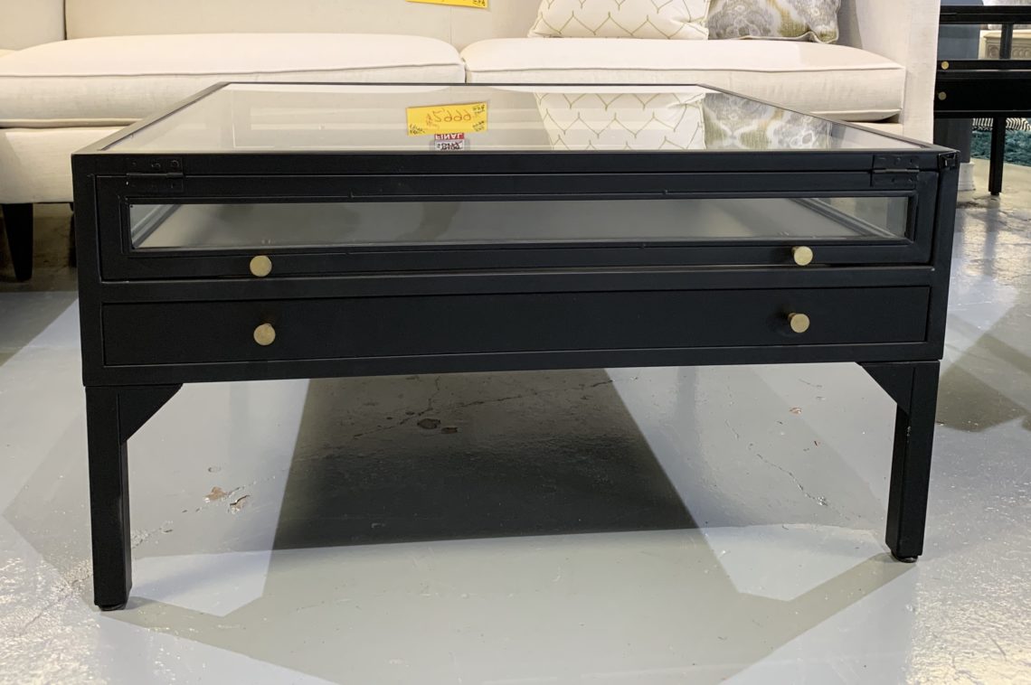 Wood and Glass Display Cocktail Table – Blum's Fine Furniture Co.