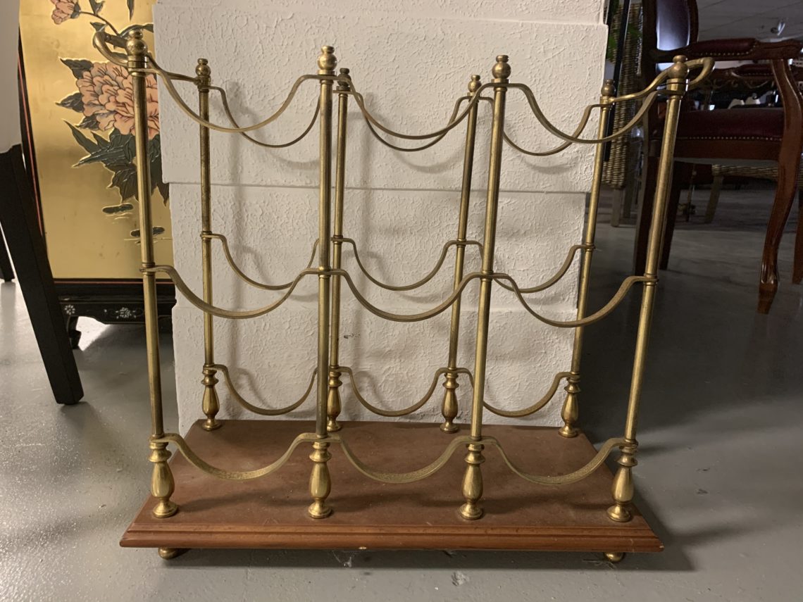 Italian Brass Wine Rack – Blum's Fine Furniture Co.